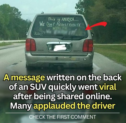 Message On Back Of SUV Goes Viral Online, Some Call It ‘Controversial ...