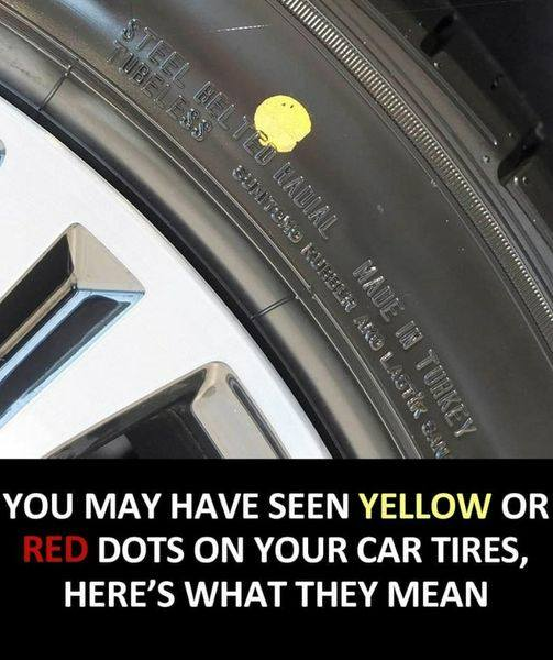 What Do Yellow or Red Dots on Your Tires Mean? - Weveryday Stories