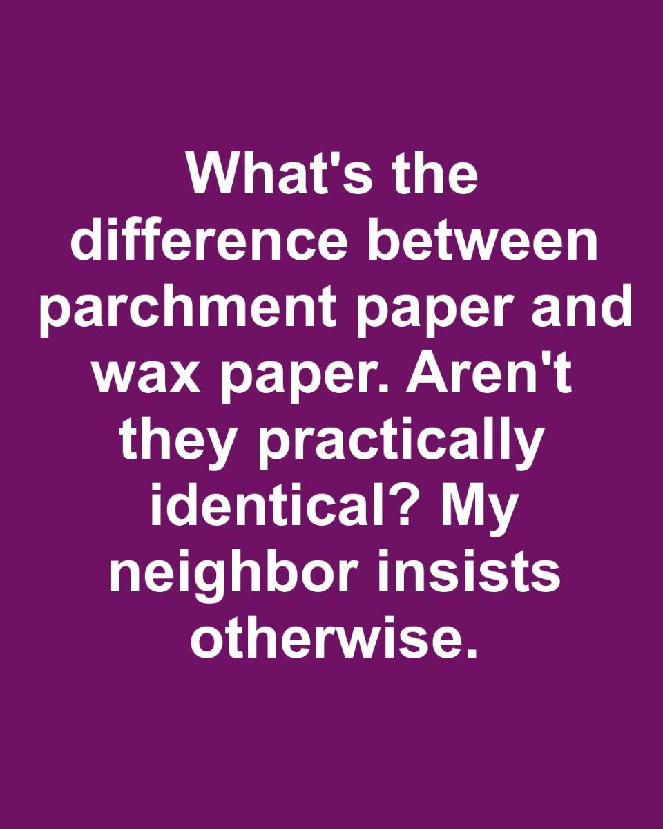 The primary differences between parchment paper and wax paper ...