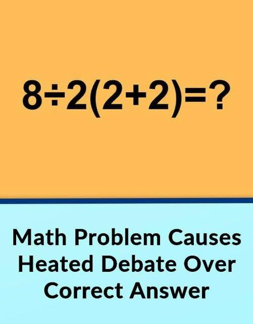 Math problem from 2019 divides the internet. - Weveryday Stories