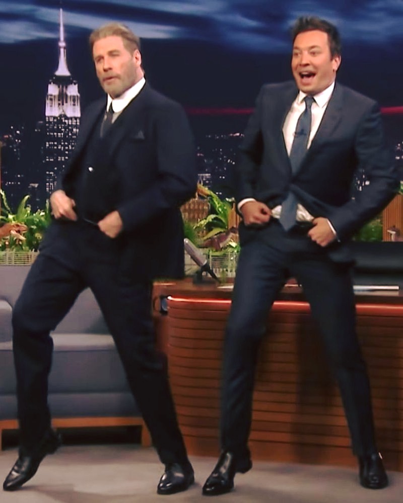 John Travolta showcases the famous dance moves from Grease. - Weveryday ...