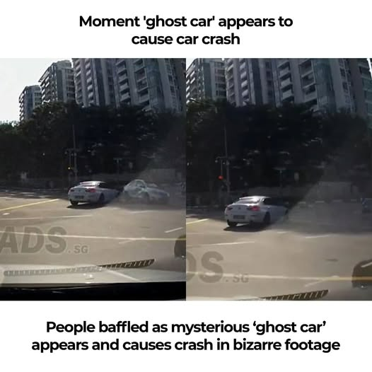 People baffled as mysterious ‘ghost car’ appears and causes crash in ...