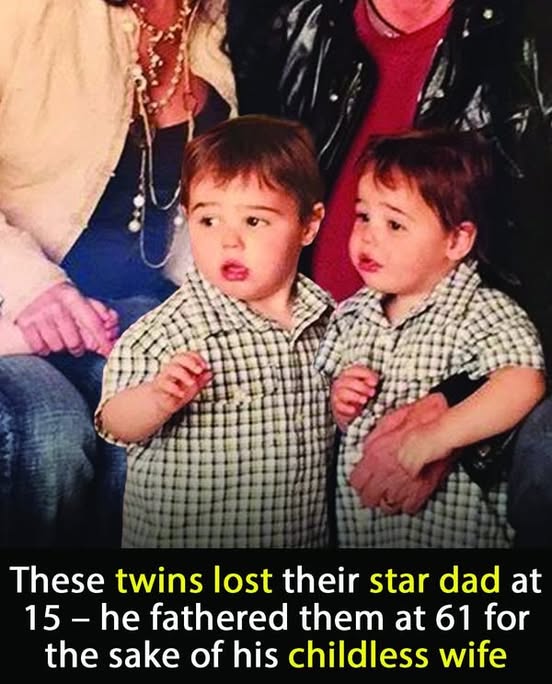 In his 60s, he became a father to twins, who were only 15 when he ...