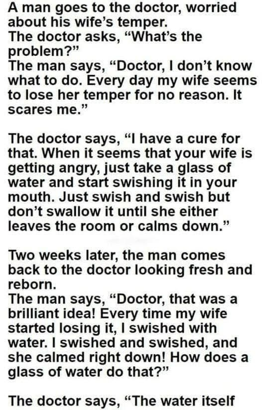 He Was Worried About His Wife’s Temper. But What The Doctor Suggests ...