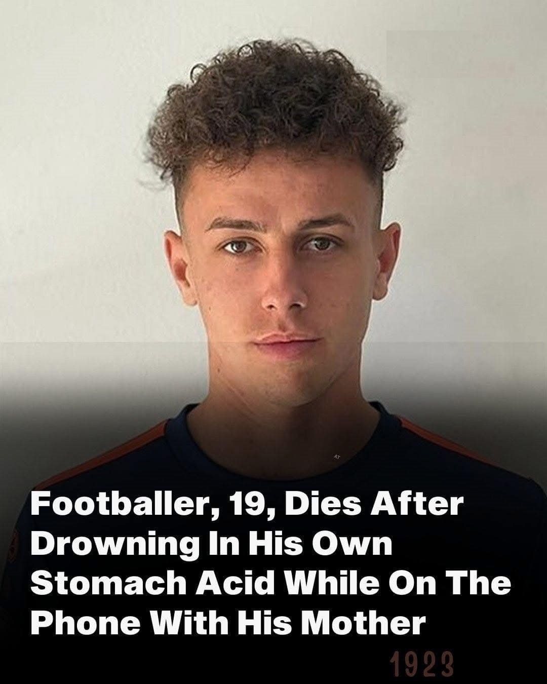 A 19-Year-Old Football Player Drowns In His Own Stomach Acid While ...