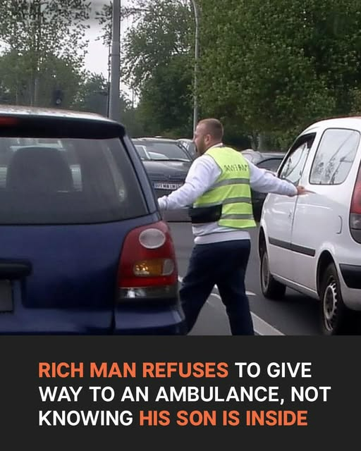 Rich Man in SUV Blocks Ambulance in Traffic Unaware His Son Is inside ...