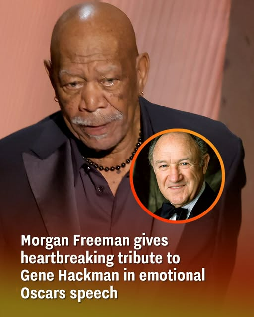 Morgan Freeman gives heartbreaking tribute to Gene Hackman in emotional Oscars speech ...