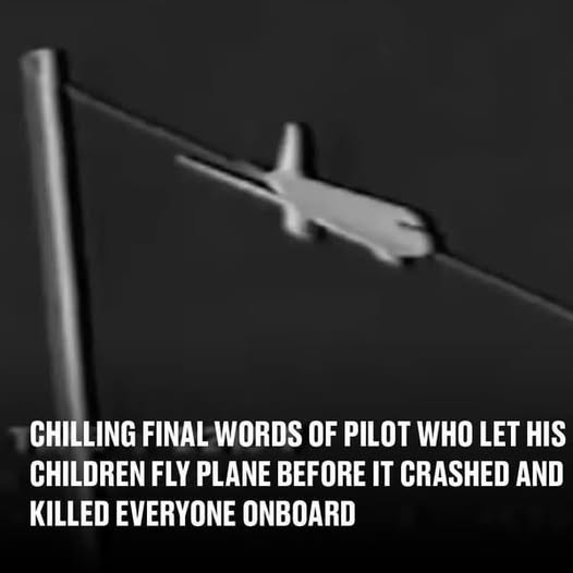 The Heartbreaking Last Words of a Pilot Who Let His Kids Fly Before the Crash - Weveryday Stories