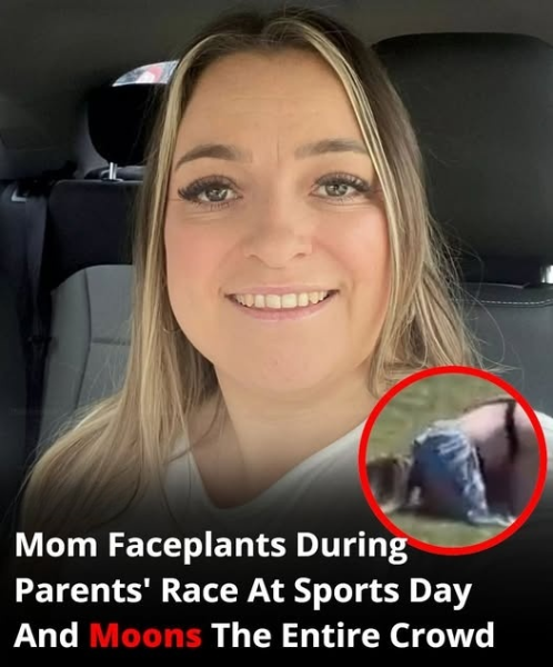 Mom Hilariously Faceplants And Moons Crowd During School Sports Day ...