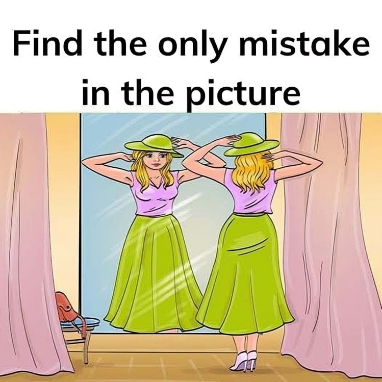 Find the mistake in this picture in 6 seconds! - Weveryday Stories