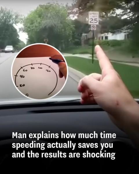 Man explains how much time speeding actually saves you and the results ...