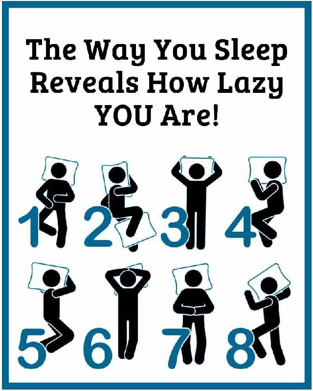 The Way You Sleep Reveals How Lazy You Are and… - Weveryday Stories