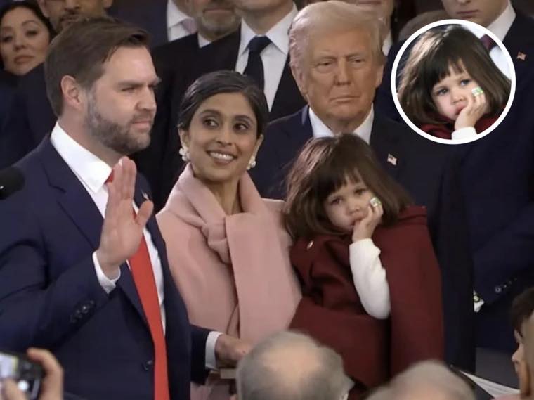A small detail about JD Vance’s daughter at the inauguration makes her ...