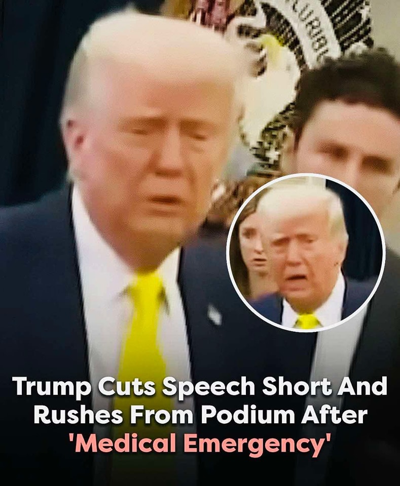 Donald Trump cut speech short amid medical emergency - Weveryday Stories
