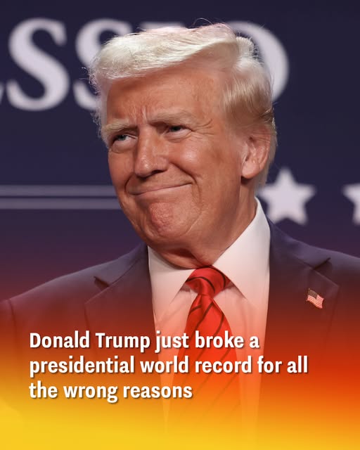 Donald Trump Set a Presidential World Record, But It’s Not a Good One ...
