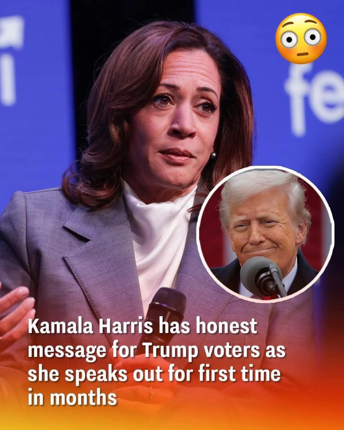 Kamala Harris shares a candid message for Trump supporters as she ...