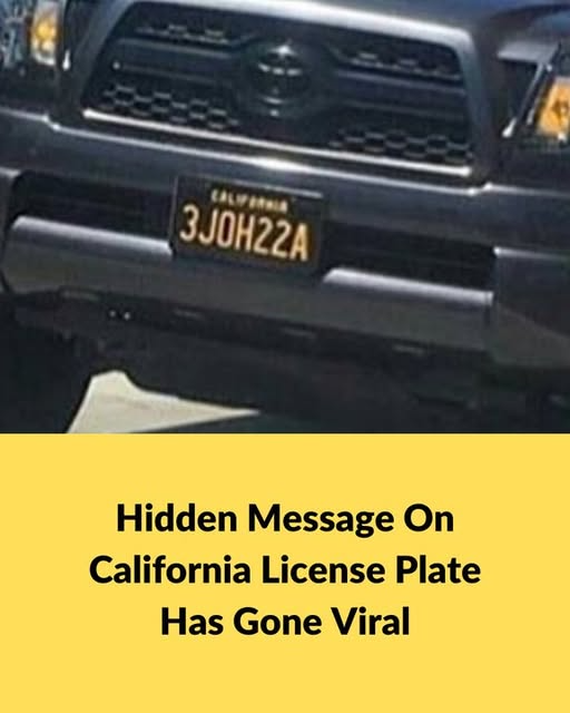 The Hidden Message On This California License Plate Has Gone Viral ...