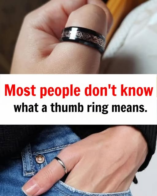 Most people don’t know what a thumb ring means - Weveryday Stories