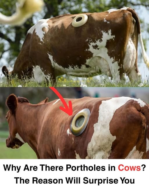 What’s the purpose of the portholes seen on cows? - Weveryday Stories