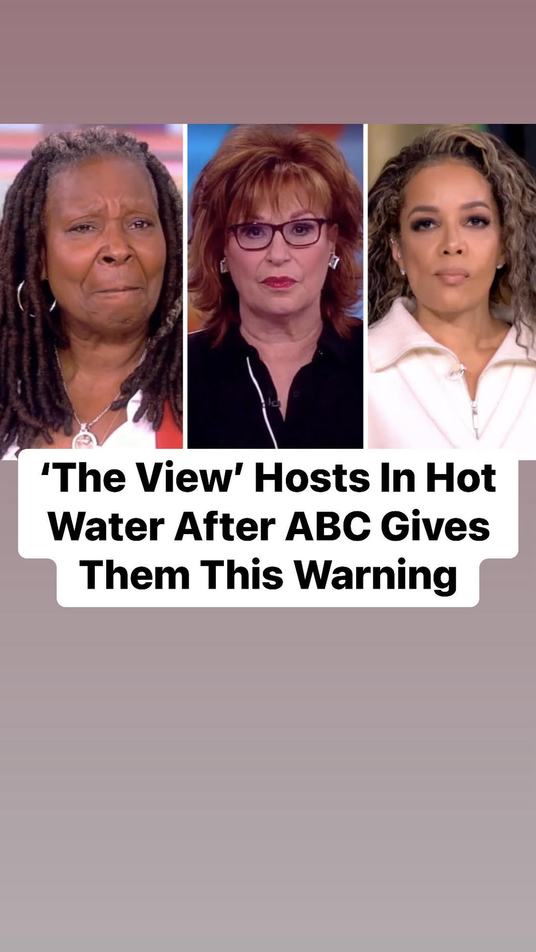 ABC Delivers Warning to ‘The View’ Hosts, Prompting Controversy ...