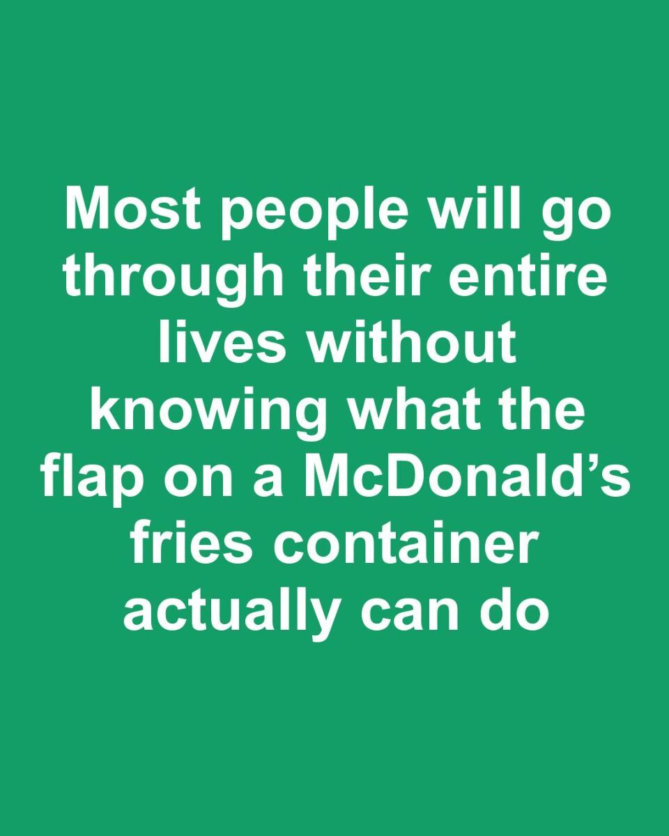 The Secret Feature on McDonald’s Fries Container - Weveryday Stories