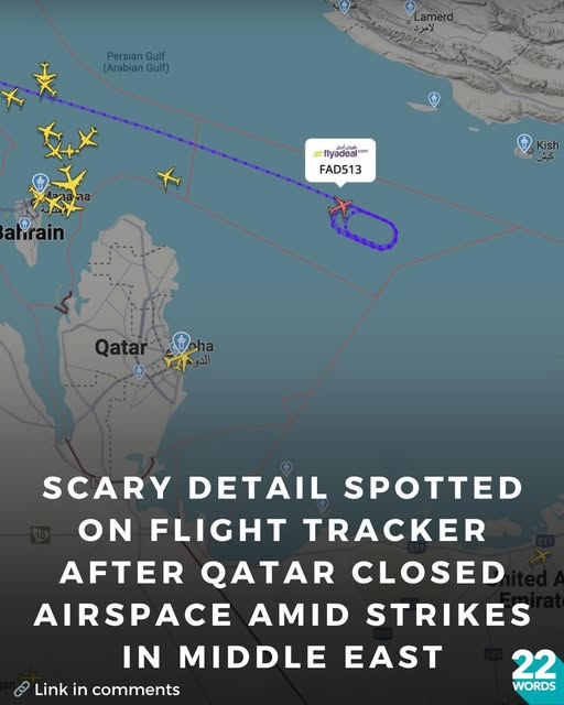 Scary Detail Spotted On Flight Tracker After Qatar Closed Airspace Amid ...
