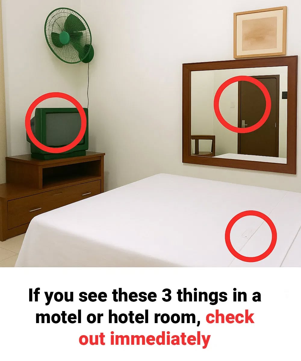 If you see these 3 things in a motel or hotel room, check out ...
