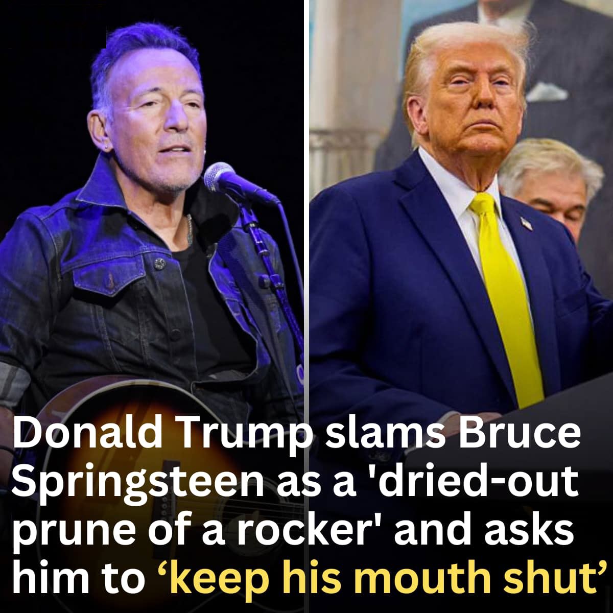 Trump Calls Bruce Springsteen A ‘Dried Out Prune’ In Fiery Rant ...