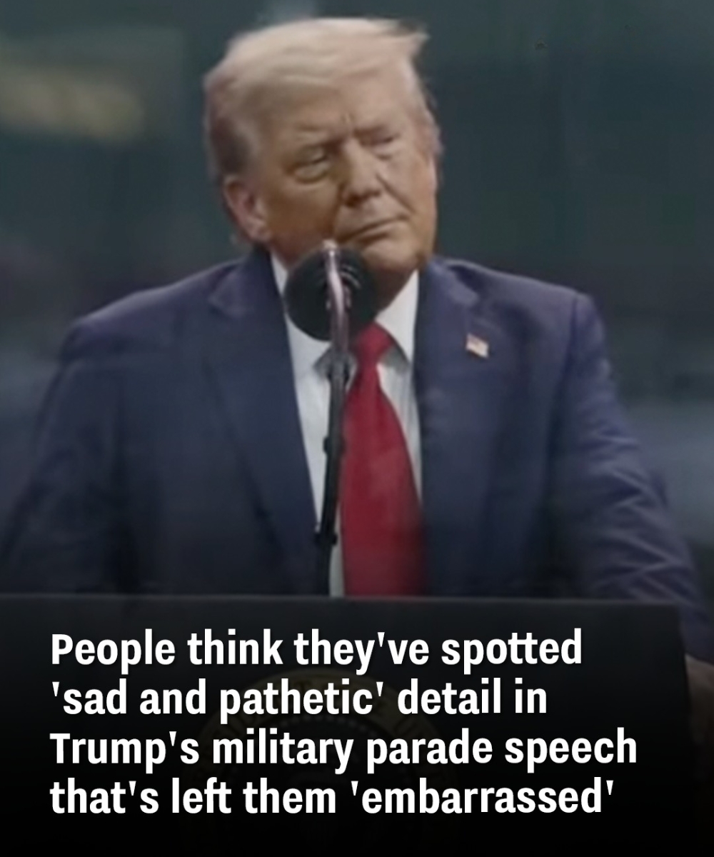 Viewers claim they noticed a “sad and awkward” detail in Trump’s speech ...
