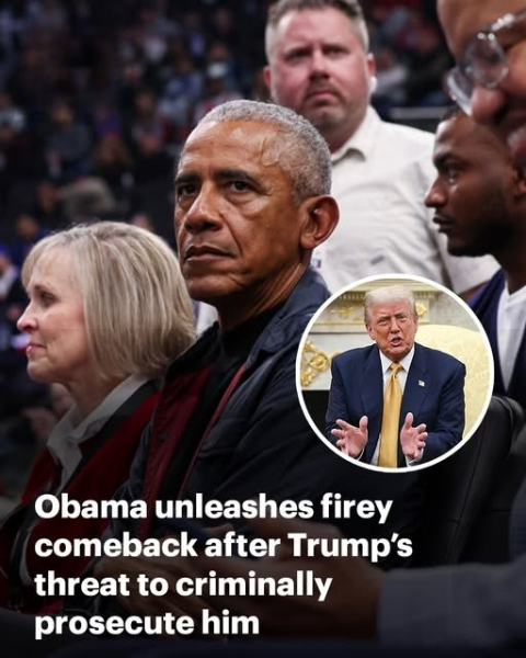 Obama fires off spectacular comeback after Trump's threat to criminally ...
