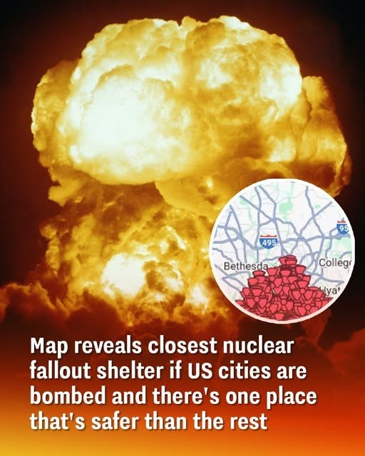 Map reveals closest nuclear fallout shelter if US cities are bombed and ...