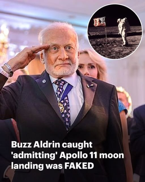 Buzz Aldrin caught 'admitting' Apollo 11 moon landing was faked during ...