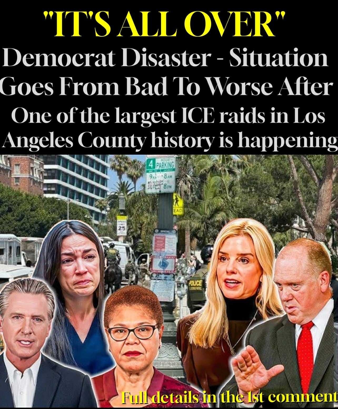 BREAKING: One of the Largest ICE Raids in Los Angeles County History Is ...
