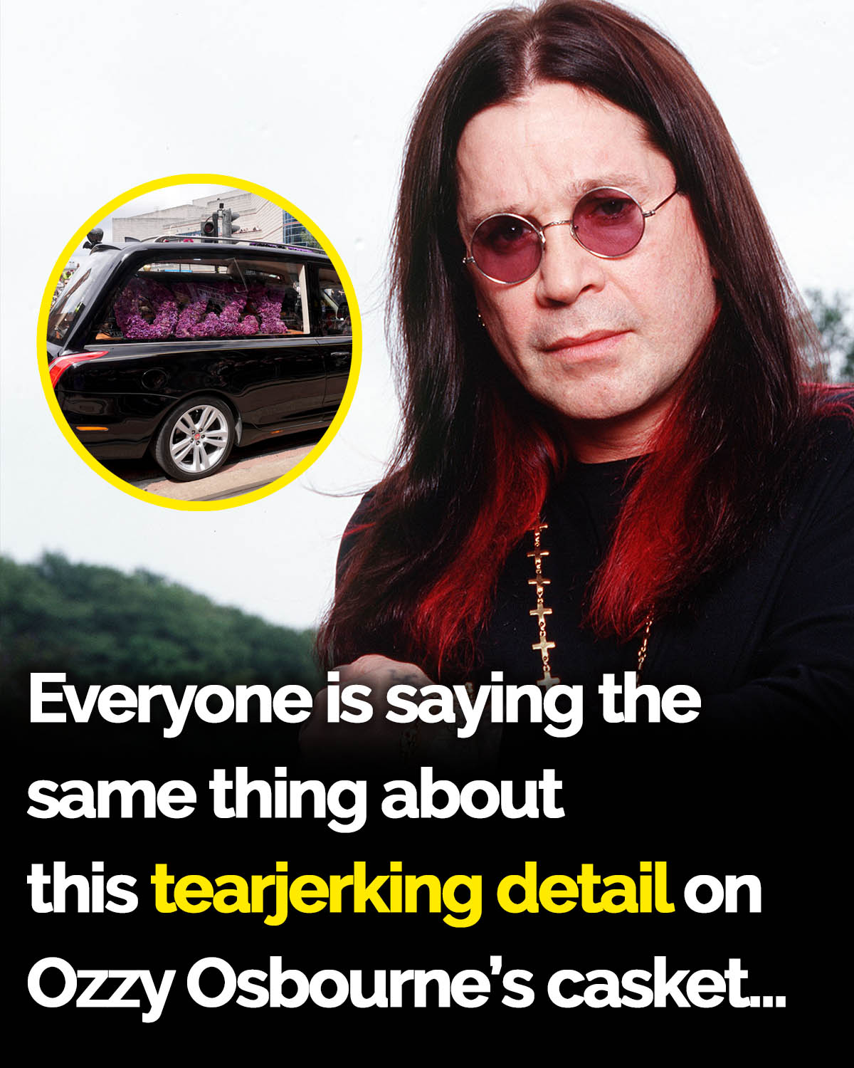 Stunning details on Ozzy Osbourne’s casket as family and fans bid ...