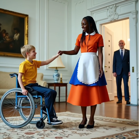 Maid’s Kind Gesture Toward Wheelchair-Bound Boy Melts Cold Billionaire ...