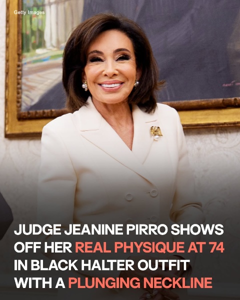 At 74, Judge Jeanine Pirro wows her fans wearing a black halter top ...