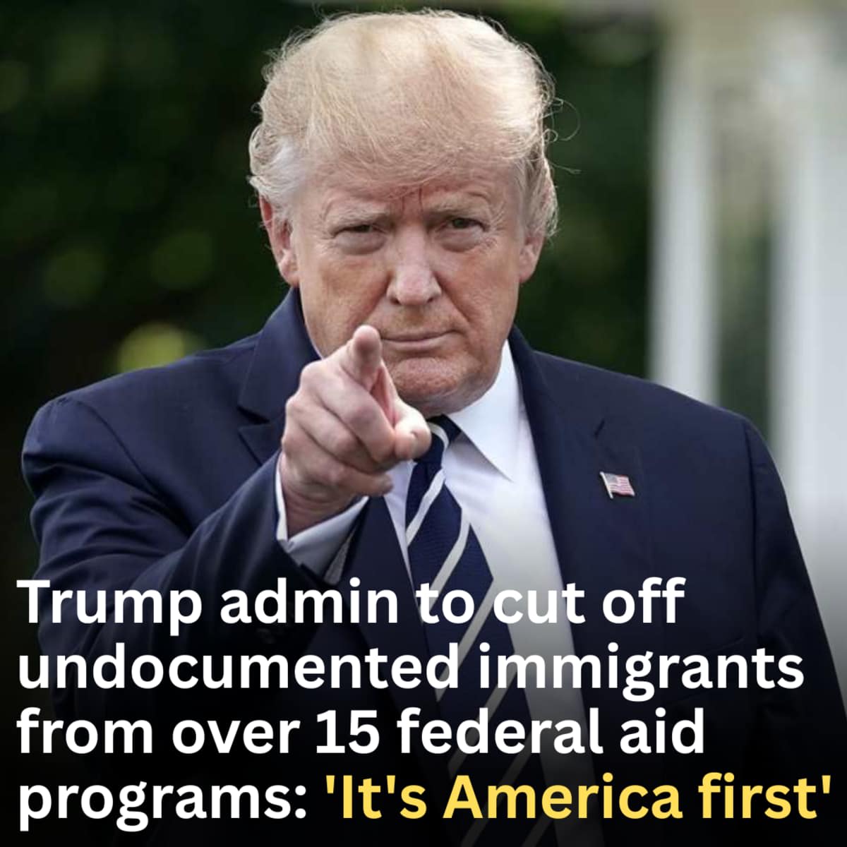 Trump administration to exclude undocumented immigrants from more than ...