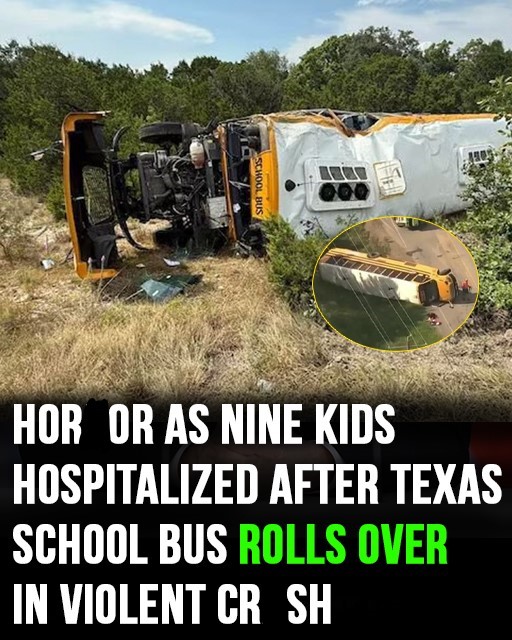 Terrifying accident: Texas school bus with 42 students overturns ...