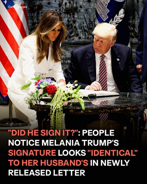 People are noting similarities between Melania Trump’s signature and ...