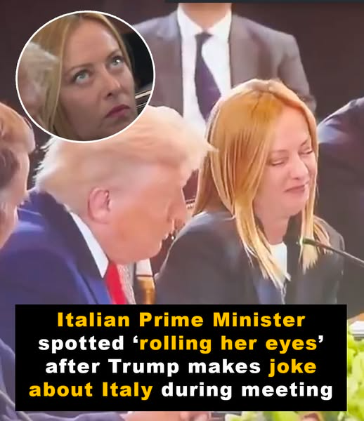 Prime Minister of Italy spotted ‘rolling her eyes’ at Trump in meeting ...