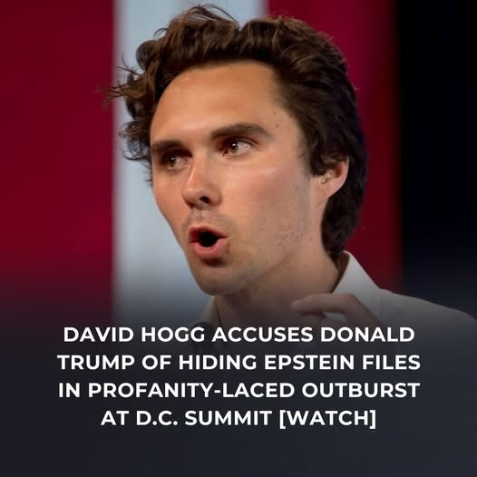 David Hogg Accuses Donald Trump of Hiding Epstein Files in Profanity ...