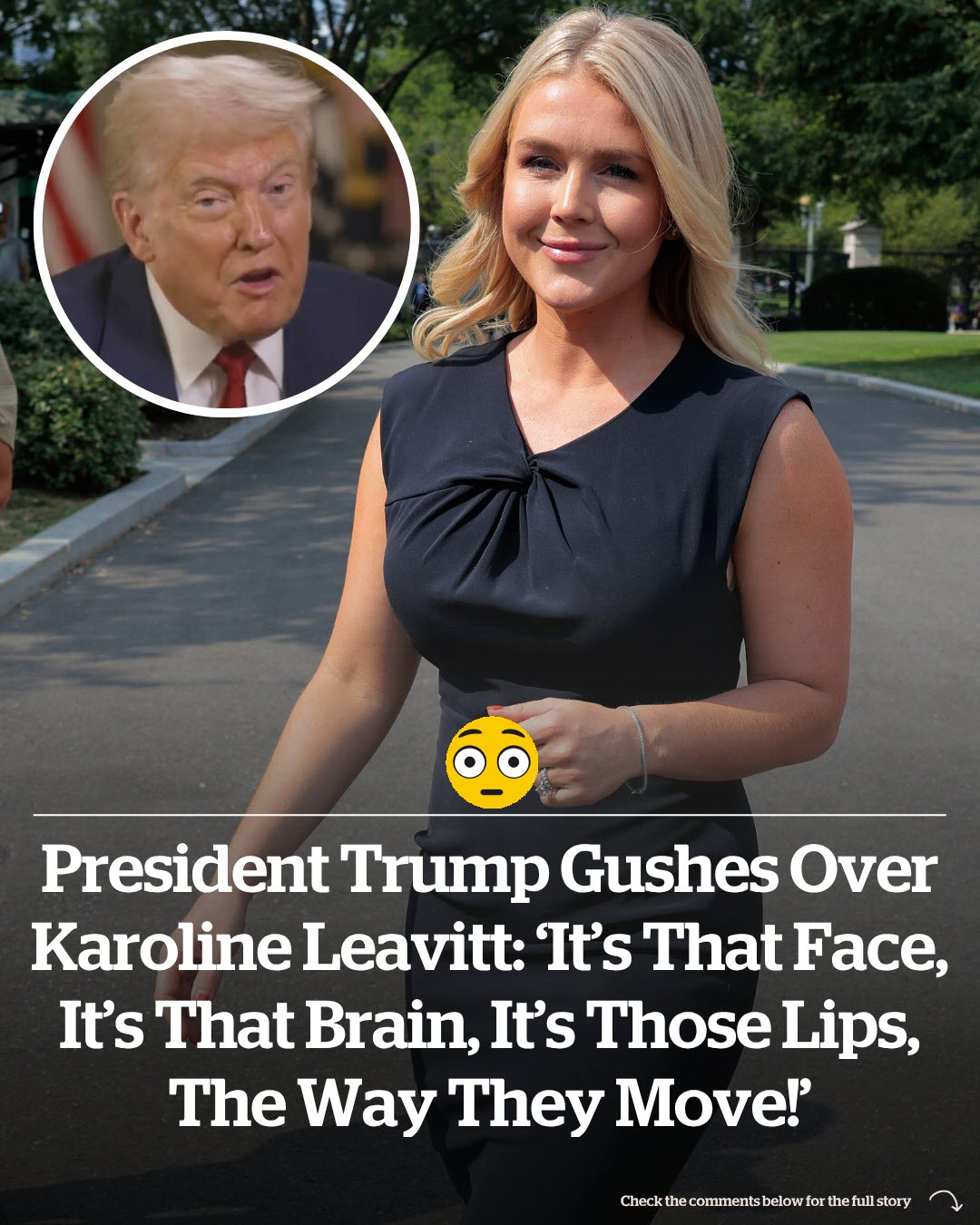 Trump Praises Press Secretary With Bizarre Comment About Her Lips ...