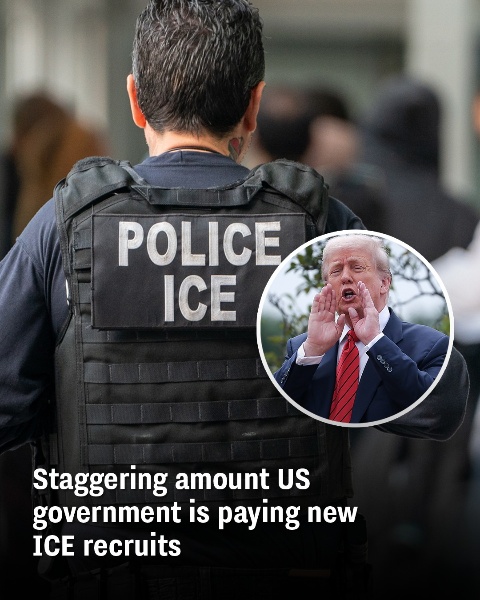 Eye-opening pay figures for fresh ICE recruits from the US government ...