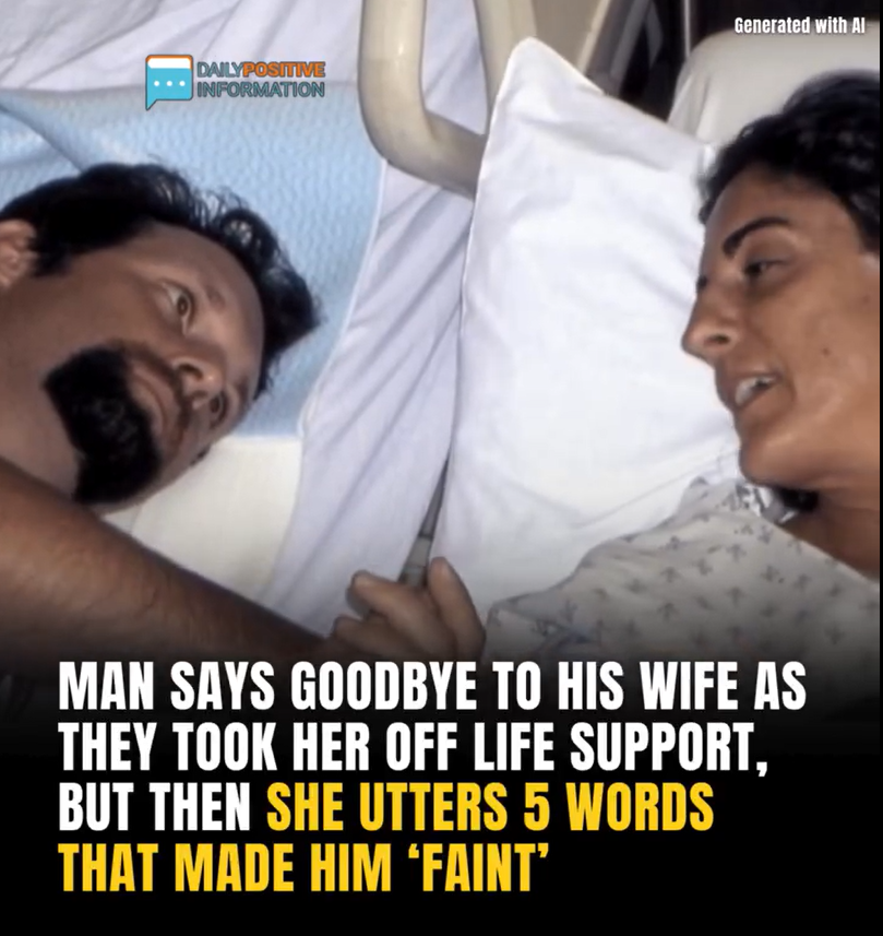 Man Says Goodbye To His Wife As They Took Her Off Life Support, But ...