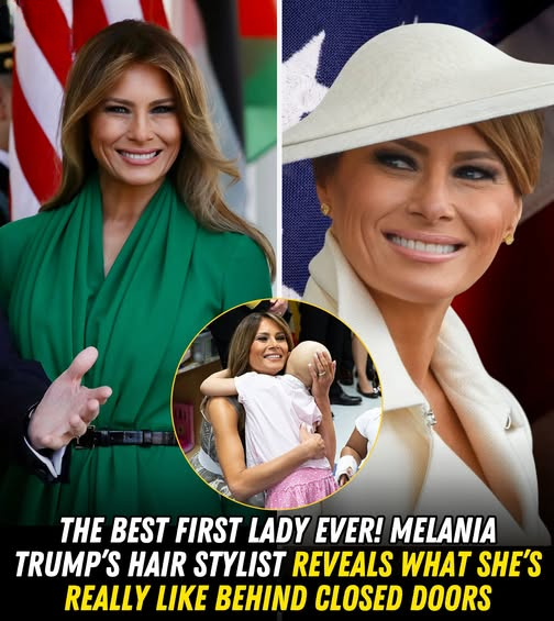 Melania Trump’s hairstylist shares a glimpse of the First Lady’s “unexpectedly warm side” away ...