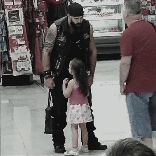Mute Girl Ran To Scary Biker At Walmart Because She Knew His Secret ...