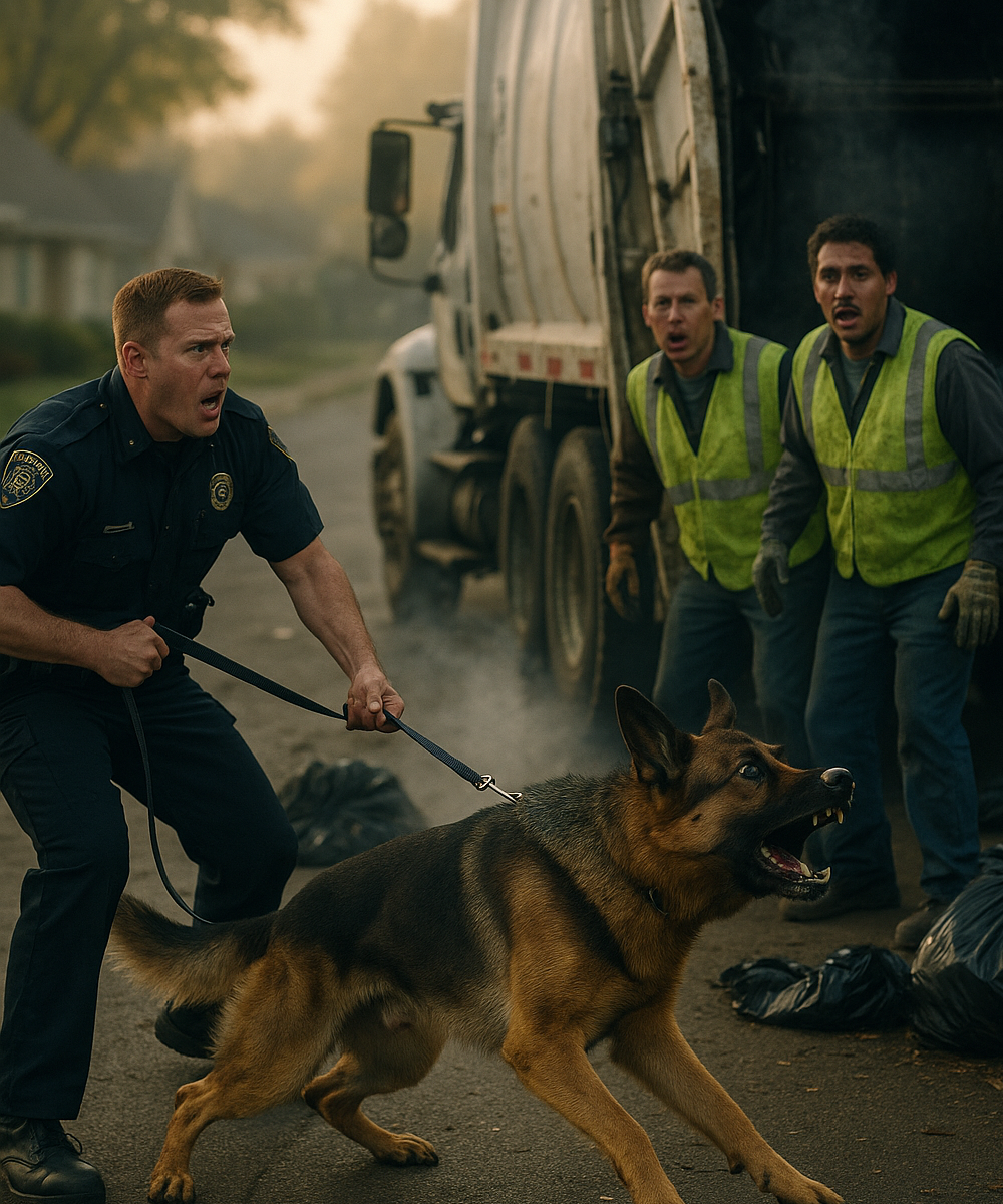 While on a calm morning patrol, my police dog suddenly led me to a ...