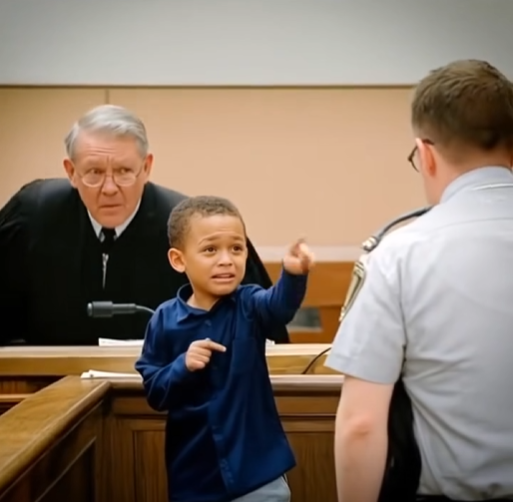 Little Boy Faces Police Officer in Court, His Words Leave the Room in ...