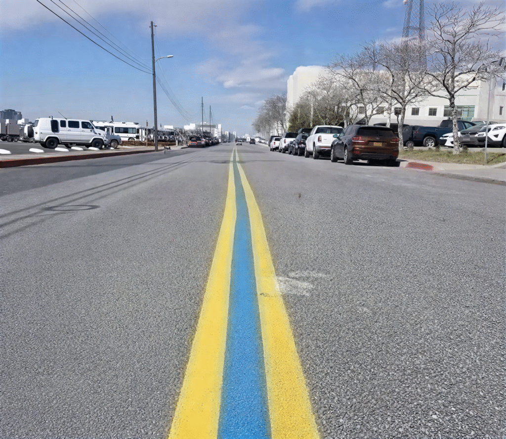 The Meaning Behind the Blue Line Painted on Streets - Weveryday Stories