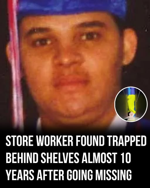 Missing worker found trapped behind store shelves after 10-year search ...